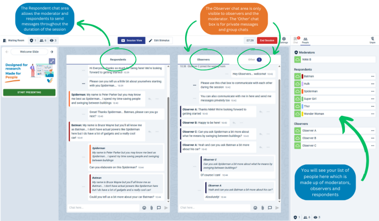 Text Chat Focus Groups - VisionsLive